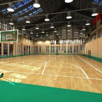 China Indoor Basketball PVC Sports Flooring 4.5mm 5.0mm Multi Function Court Vinyl Floor for sale