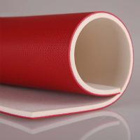 China Red Waterproof PVC Vinyl Sports Flooring 4.5mm Anti Bacterial Basketball Court for sale