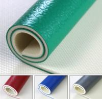 China Anti Fatigue Waterproof PVC Sports Flooring 4.5mm Colored Sheet Vinyl Court for sale