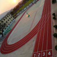 China Red Permeable Synthetic Rubber Running Track Impact Resistant 400 Meter for sale