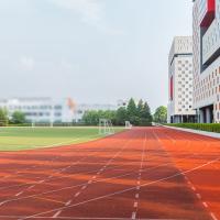 China Red Permeable Synthetic Rubber Running Track Impact Resistant 400 Meter for sale