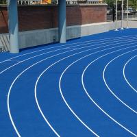 China Permeable Synthetic Rubber Running Track 13mm EPDM Sports Flooring IAAF Standard for sale