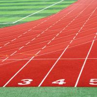 China Eco Sports Flooring 400M Running Track 13mm Thickness EPDM SBR Rubber for sale