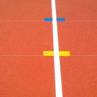 China 13mm Eco Friendly Synthetic Athletic Track Non Toxic Sports Flooring UV Resistant for sale