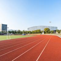 China Harmless Full PU Athletic Track Synthetic Outdoor Flooring Antifade for sale