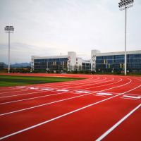 China UV Resistant Sandwich System Running Track 13mm Thickness IAAF Certified Outdoor Athletic Track for sale