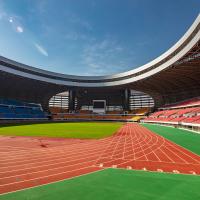 China ITF High Elasticity Stadium Sandwich Running Track Wear Resistant for sale