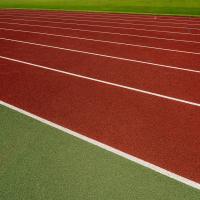 China Waterproof 13mm Synthetic Rubber Flooring for Outdoor Running Track Red Blue Green for sale