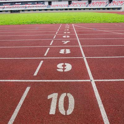 China All Weather Waterproof Rubber Athletic Running Track Approved Rubber Running Track for sale