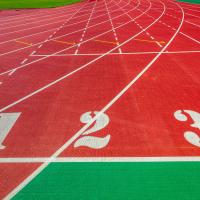 China Professional 13mm Thickness Sandwich Synthetic Rubber Running Track Cement for sale