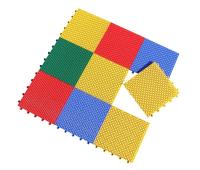China Anti Skid PP Interlock Sports Tiles 250x250x12.7mm Outdoor Waterproof Flooring for sale