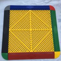 China Anti Skid PP Interlock Sports Tiles 250x250x12.7mm Outdoor Waterproof Flooring for sale