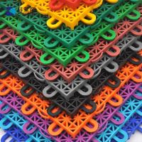 China Non Toxic Anti Slip Interlocking Garage Floor Tiles Environmentally Friendly for sale