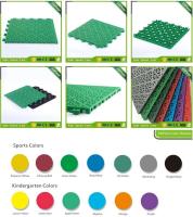China Recyclable Anti Aging Interlocking Gym Mats for Basketball Court PP Floor Tile 3500N for sale