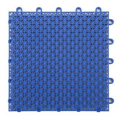 China PP Interlocking Sports Tiles 2500N Backyard Basketball Court Flooring UV Resistant for sale