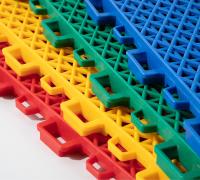 China PP Interlocking Sports Tiles 2500N Backyard Basketball Court Flooring UV Resistant for sale