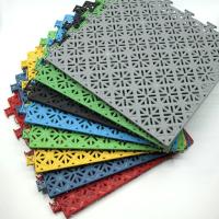 China 2500N Removable Indoor Sports Flooring Polypropylene Interlocking Tiles for sale