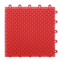 China Recyclable Outdoor PP Interlocking Flooring Tiles 304.8x304.8x13mm Multi Field Red for sale