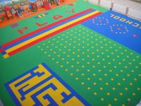 China Outdoor Plastic Modular Interlocking Sports Tiles 40x40cm for Tennis Courts for sale