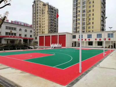 China 350g/pc PP Interlocking Floor Outdoor Basketball Court for sale