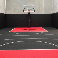 China 15mm Outdoor Interlocking Floor Tiles UV Resistant PP Sports Court Flooring 304.8x304.8mm for sale