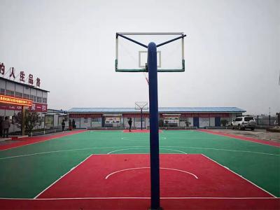 China 15mm Outdoor Interlocking Floor Tiles UV Resistant PP Sports Court Flooring 304.8x304.8mm for sale