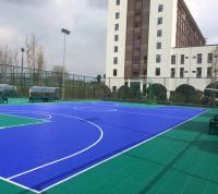 China 2500N Removable Indoor Sports Flooring Polypropylene Interlocking Tiles for sale