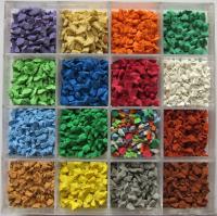 China EPDM Rubber Granules Interlocking Exercise Mat Fire Resistant 8-15mm Green for sale