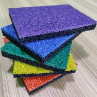 China EPDM Rubber Granules Interlocking Exercise Mat Fire Resistant 8-15mm Green for sale