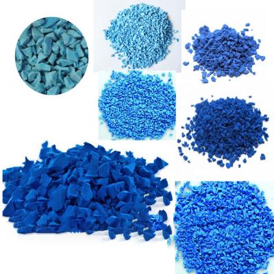 China PU Coated EPDM Rubber Safety Tiles Anti Slip Waterproof Running Track 13mm for sale