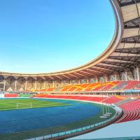 China Two Layers Synthetic Sports Flooring Eco-Friendly Blue Playground Running Track 13mm for sale