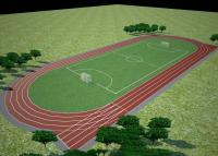 China 13mm Sandwich System Running Track Outdoor Sports Flooring Playground PU EPDM for sale