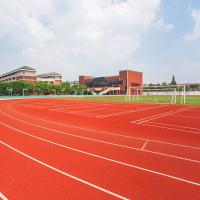 China 13mm Sandwich System Running Track Outdoor Sports Flooring Playground PU EPDM for sale