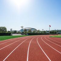 China Stadium Sandwich System Running Track EPDM Rubber Flooring Surface for sale