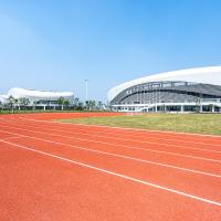 China 2.5mm Synthetic Sports Flooring Prefabricated System Running Track 13mm Multicolor for sale