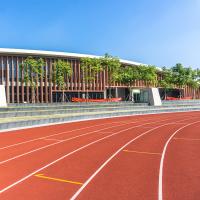 China Mixed PU 13mm Sandwich System All Weather Running Track for sale