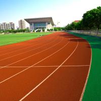 China Full PU Synthetic Rubber Athletic Running Track 13mm Thickness 400m Standard Eco Sports Flooring for sale