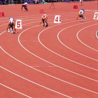 China Full PU Synthetic Rubber Athletic Running Track 13mm Thickness 400m Standard Eco Sports Flooring for sale