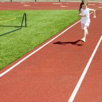 China 2.5mm Synthetic Sports Flooring Prefabricated System Running Track 13mm Multicolor for sale