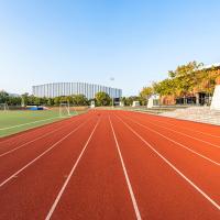 China Full PU Polyurethane Running Track Surface 13mm Non-Porous Impermeable Sports Flooring for sale