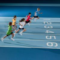 China UV-Resistance Rubber Safety Tiles 13mm All Weather Synthetic Sports Flooring for sale