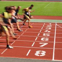 China Rubberized Outdoor Running Track Flooring Multi Purpose Sports Areas for sale