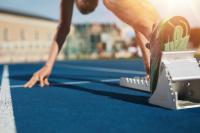 China ITF High Elasticity 400M Eco Tiles Flooring For high school track for sale