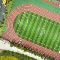 China Non Toxic Jogging Track Material 13mm Eco-Friendly Synthetic Sports Flooring IAAF Certified for sale