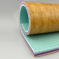 China 4.5mm Green PVC Sports Flooring for Tennis Courts Wear Layer 1.2mm for sale