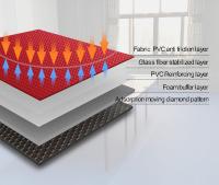 China PVC Vinyl Floor Covering for Badminton Court 1.2mm Wear Layer 4.5mm Thickness for sale
