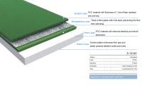 China IAAF Certified PVC Sports Flooring 4.5mm Moisture Proof Badminton Court Mat for sale