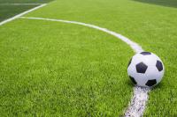 China Eco Friendly 3/8 Inch Artificial Turf Grass Football Field Lawns Non Toxic PE 45mm for sale