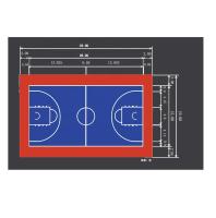 China Badminton Court Waterproof PU Sport Flooring Material Harmless for sale
