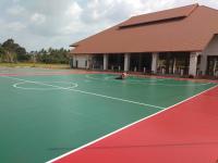 China Anti Skidding PU Sports Flooring for Tennis Court Non Toxic 13mm for sale